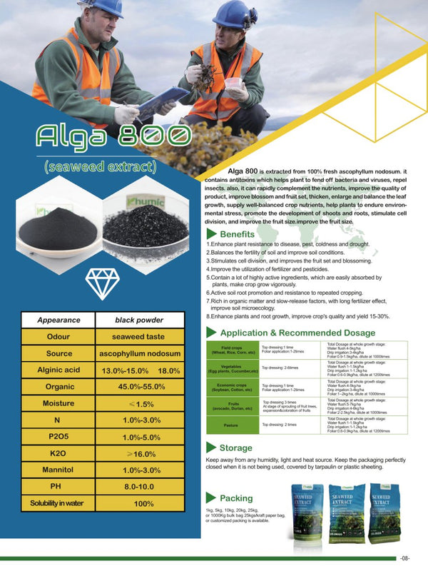 Bulk Organic Fertilizer Components & Biostimulants - Terra Biotics