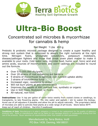 Ultra-Bio Boost (Biological supplement) - Terra Biotics